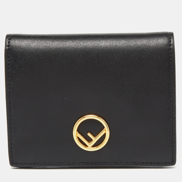 Fendi | Bags | Fendi Black Leather F Is Bifold Wallet | Poshmark